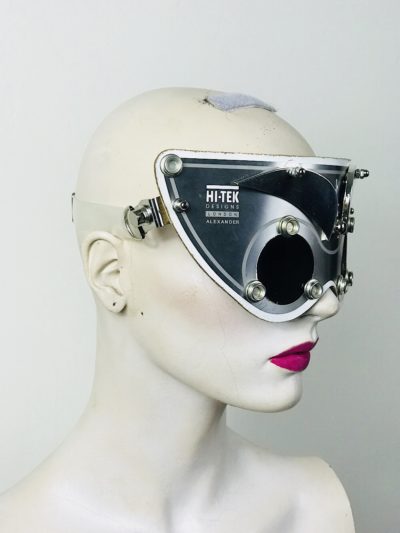 Perforated metal visor mask for show biz filming - Hi Tek Webstore