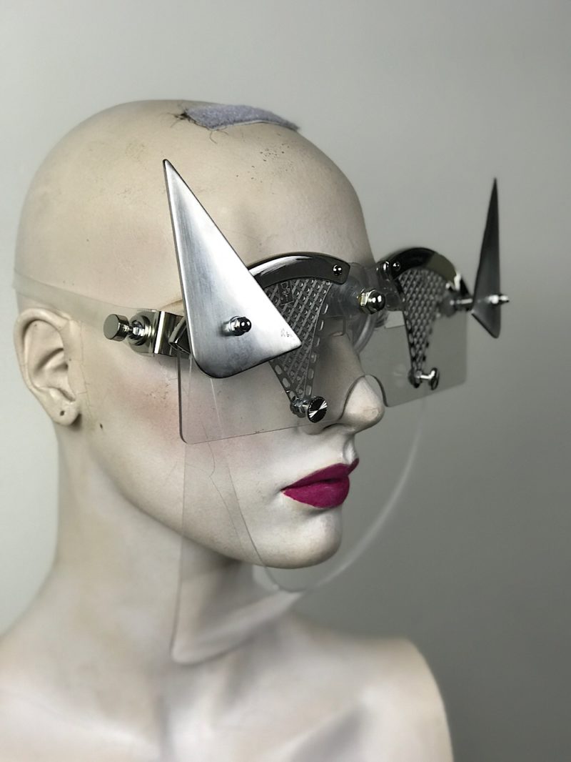Perspex eye wear mask futuristic modern steampunk Hi Tek - Hi Tek Webstore