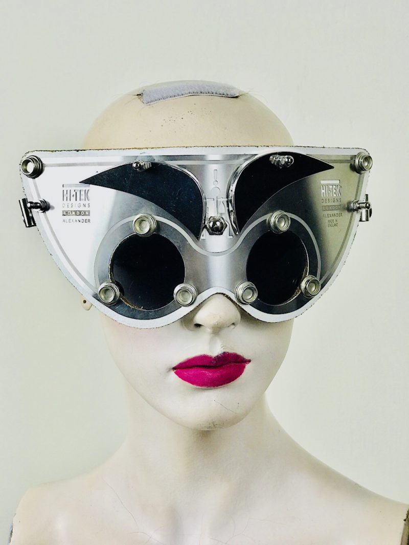 Perforated metal visor mask for show biz filming - Hi Tek Webstore