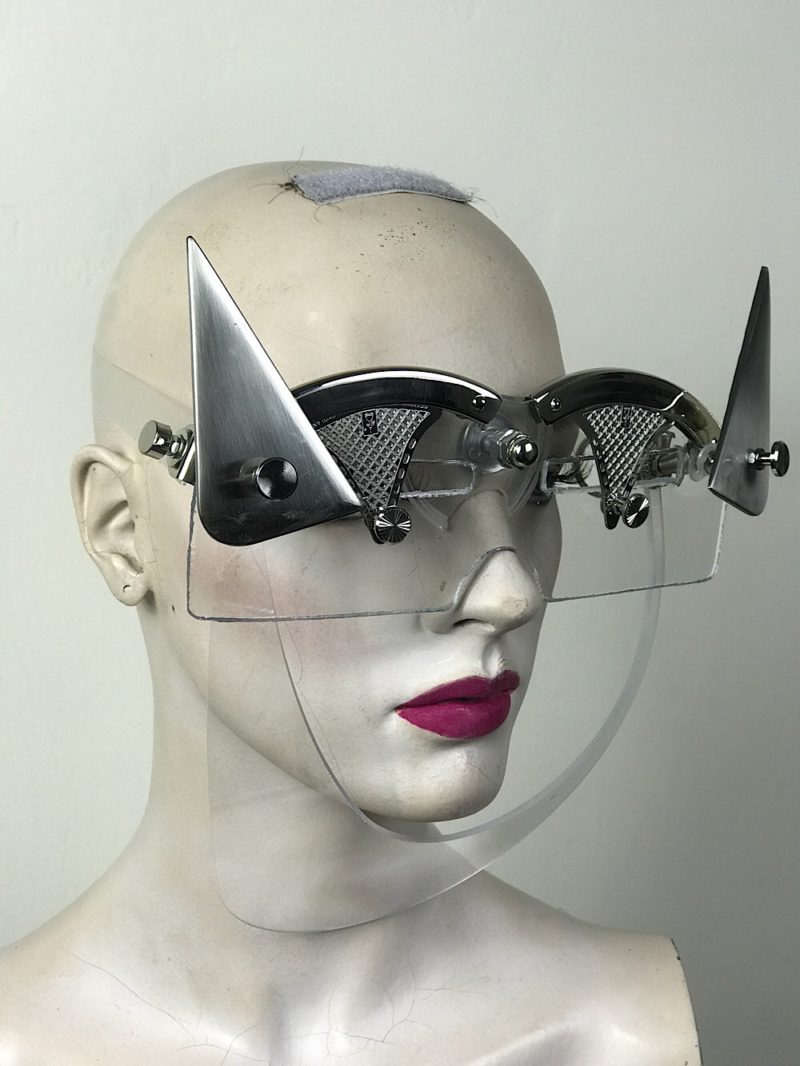 Perspex eye wear mask futuristic modern steampunk Hi Tek - Hi Tek Webstore